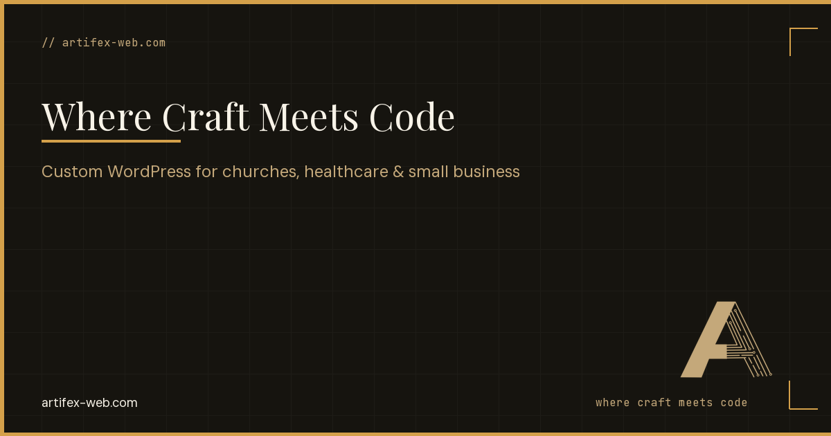 Artifex — Where Craft Meets Code